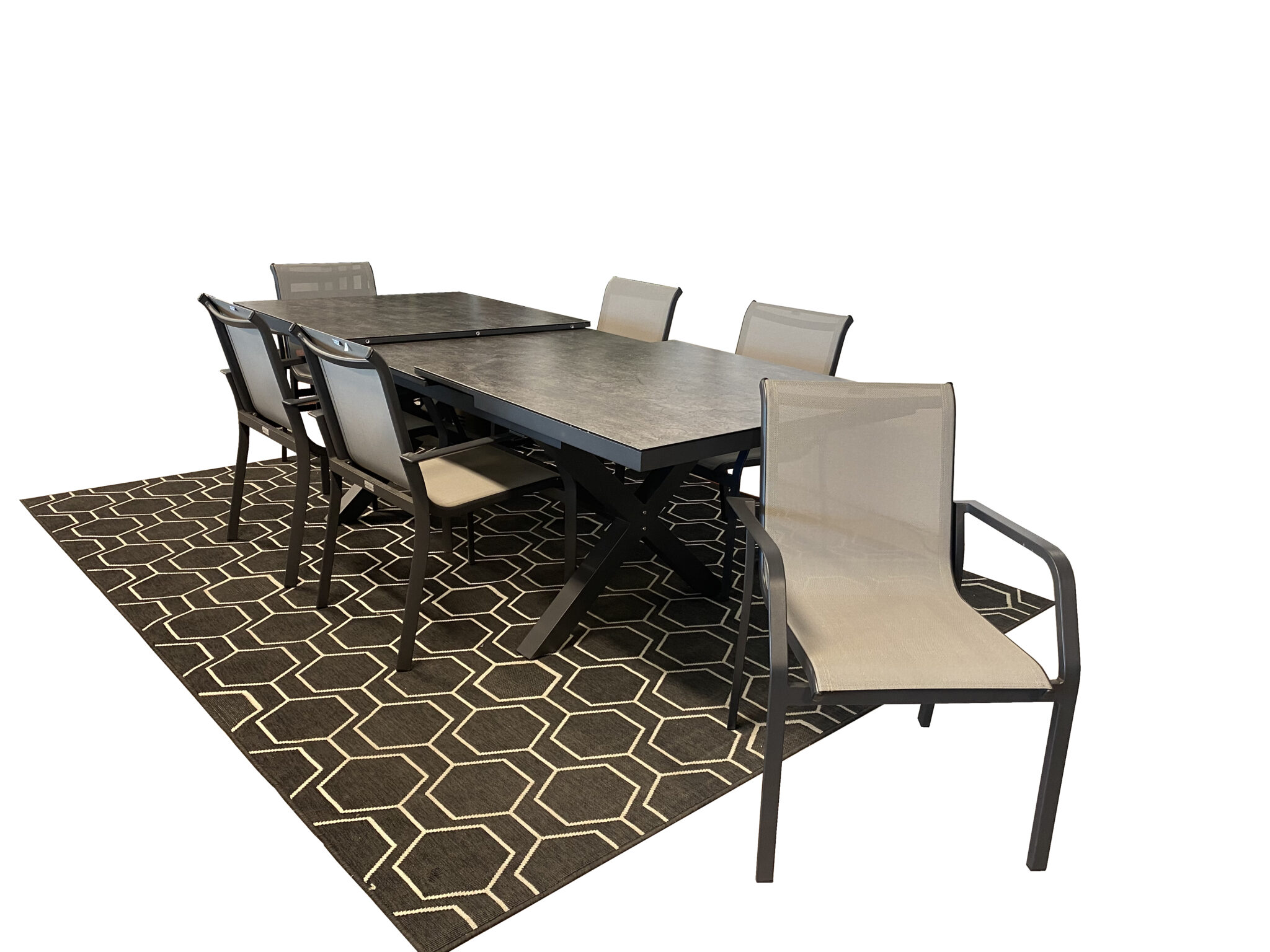 Kingston Dining Set with Knight Sling Chairs